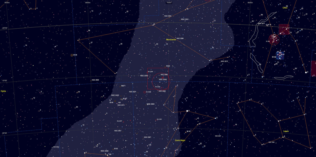 Seagull Nebula (IC 2177) Astrophotography Martin Rusterholz